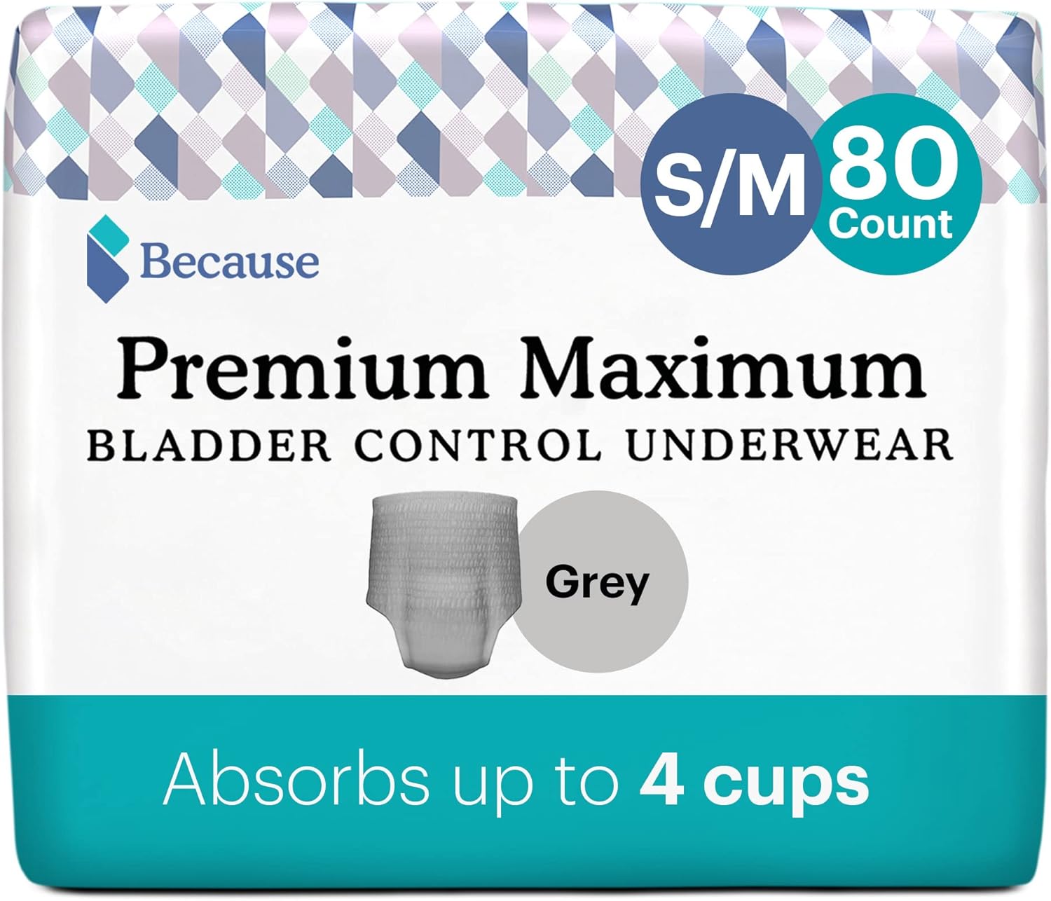 Amazon.com: Because Maximum Incontinence Underwear for Men - Heavy ...