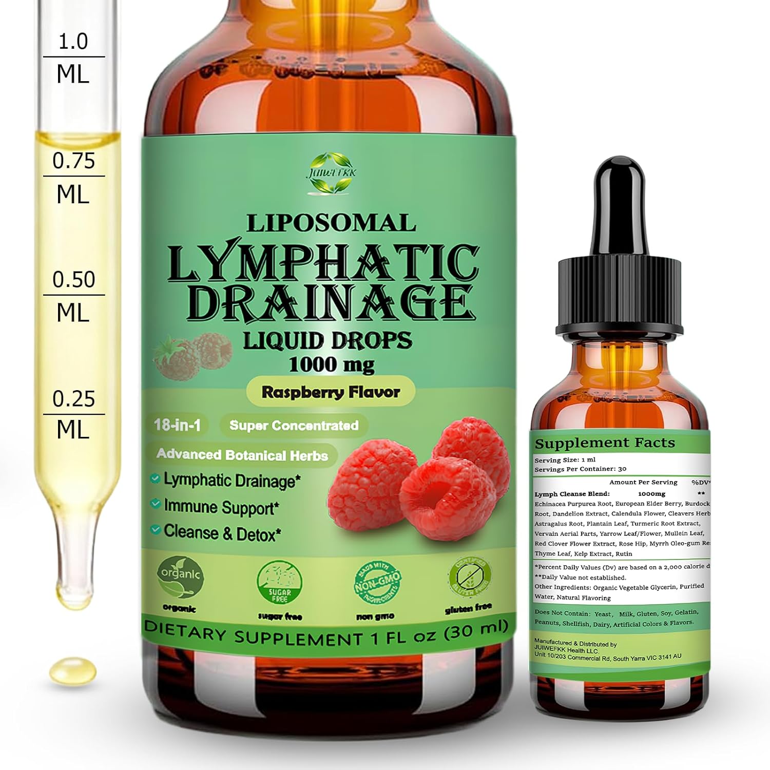Amazon.com: Lymphatic Drainage Drops, 18-in-1 Herbal Lymph System ...