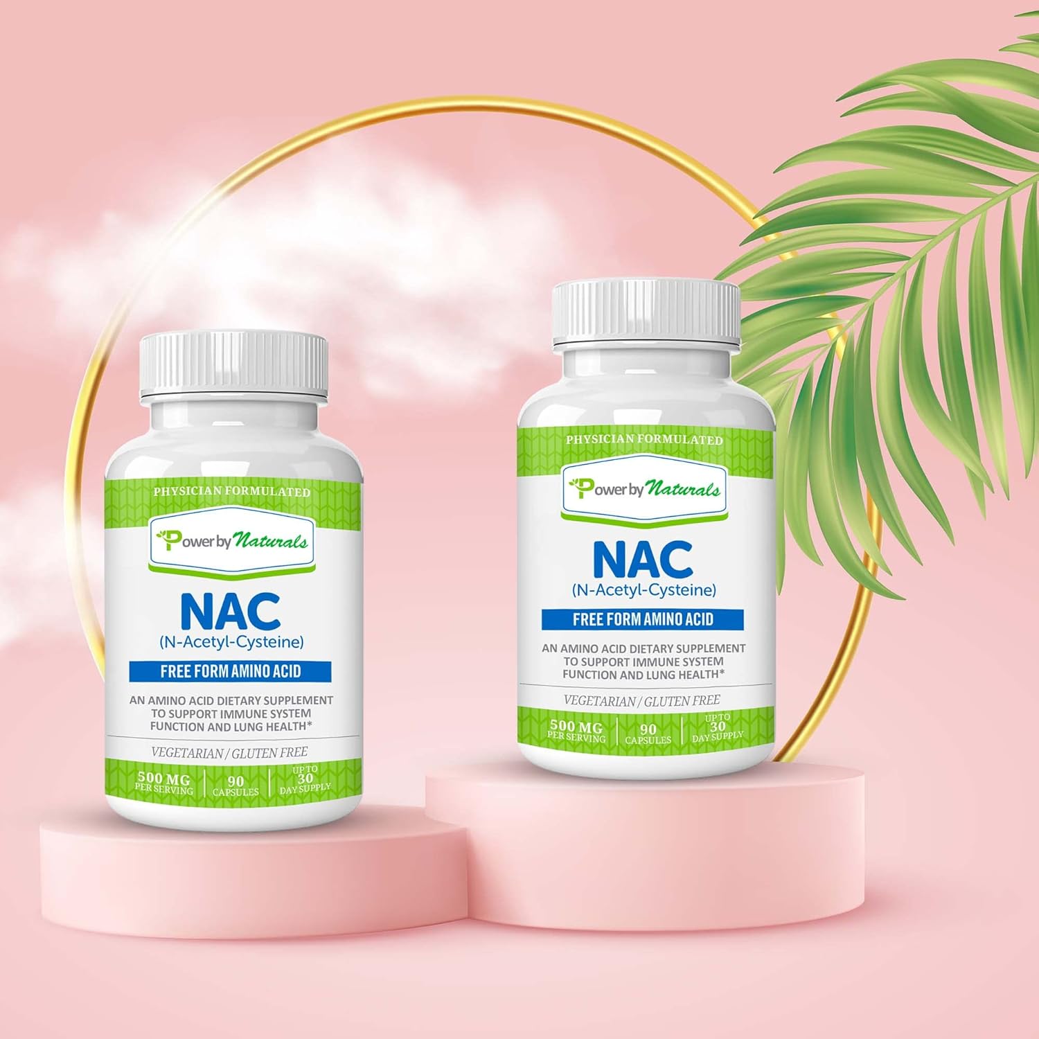 Power By Naturals Suplemento NAC N-acetil cisteína NAC 1000 mg porción ...