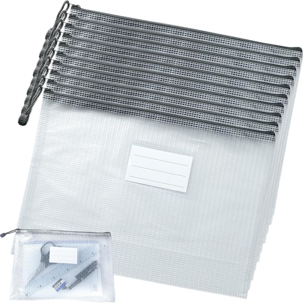 Amazon.co.jp: Webirth ジッパー式収納袋 【ラベル一体型の袋でものの仕分けや整理が簡単にできる！】 好みに合わせてサイズ/カラーを選べる (A5 黒10枚) : ホーム＆キッチン