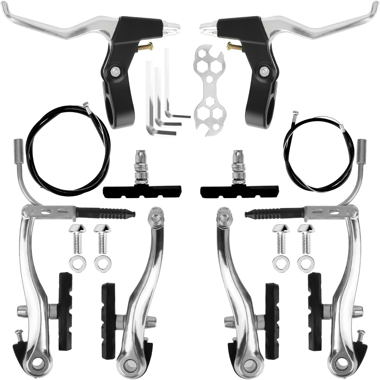 YWKJDDM Fahrrad Bremsen Set, Fahrrad V Bremse, Aluminium Fahrrad ...