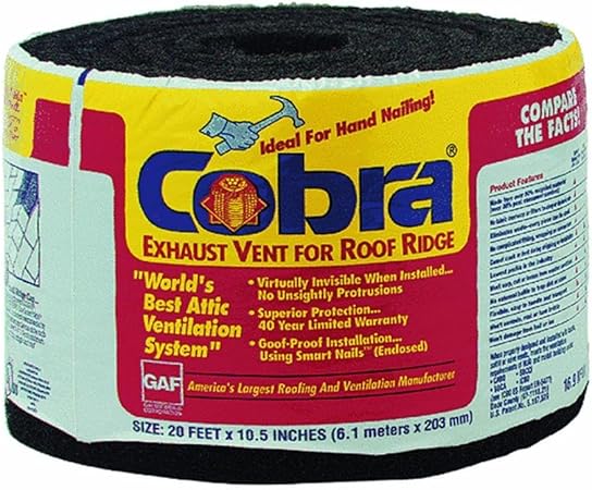 Amazon.com: Gaf Materials DB113468# Cobra Ridge Vent : Tools & Home ...