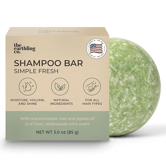 Amazon.com : The Earthling Co. Shampoo Bar - Promote Hair Growth ...