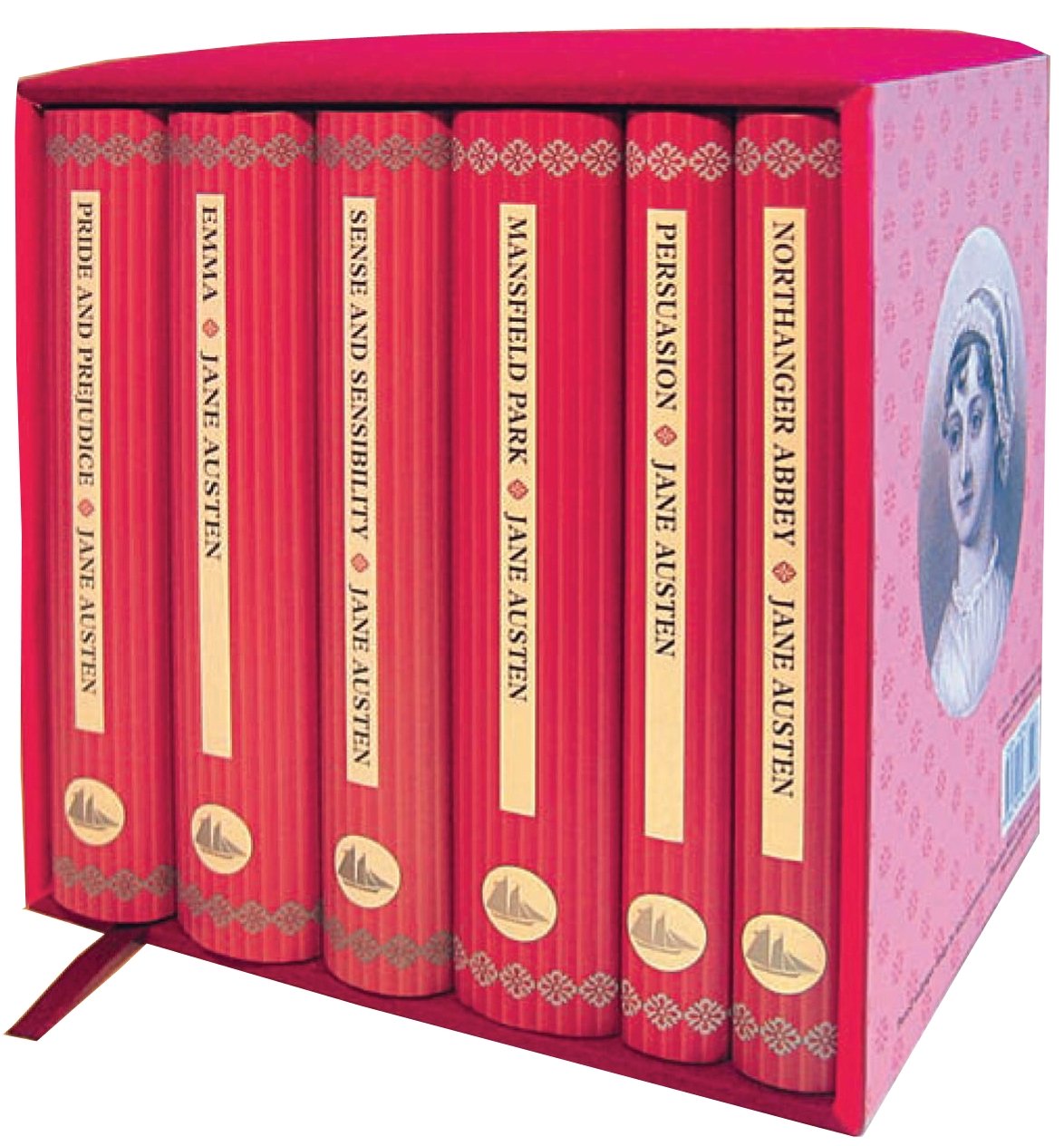 Jane Austen 6-book Boxed Set: "Emma", "Pride and Prejudice", "Sense and ...