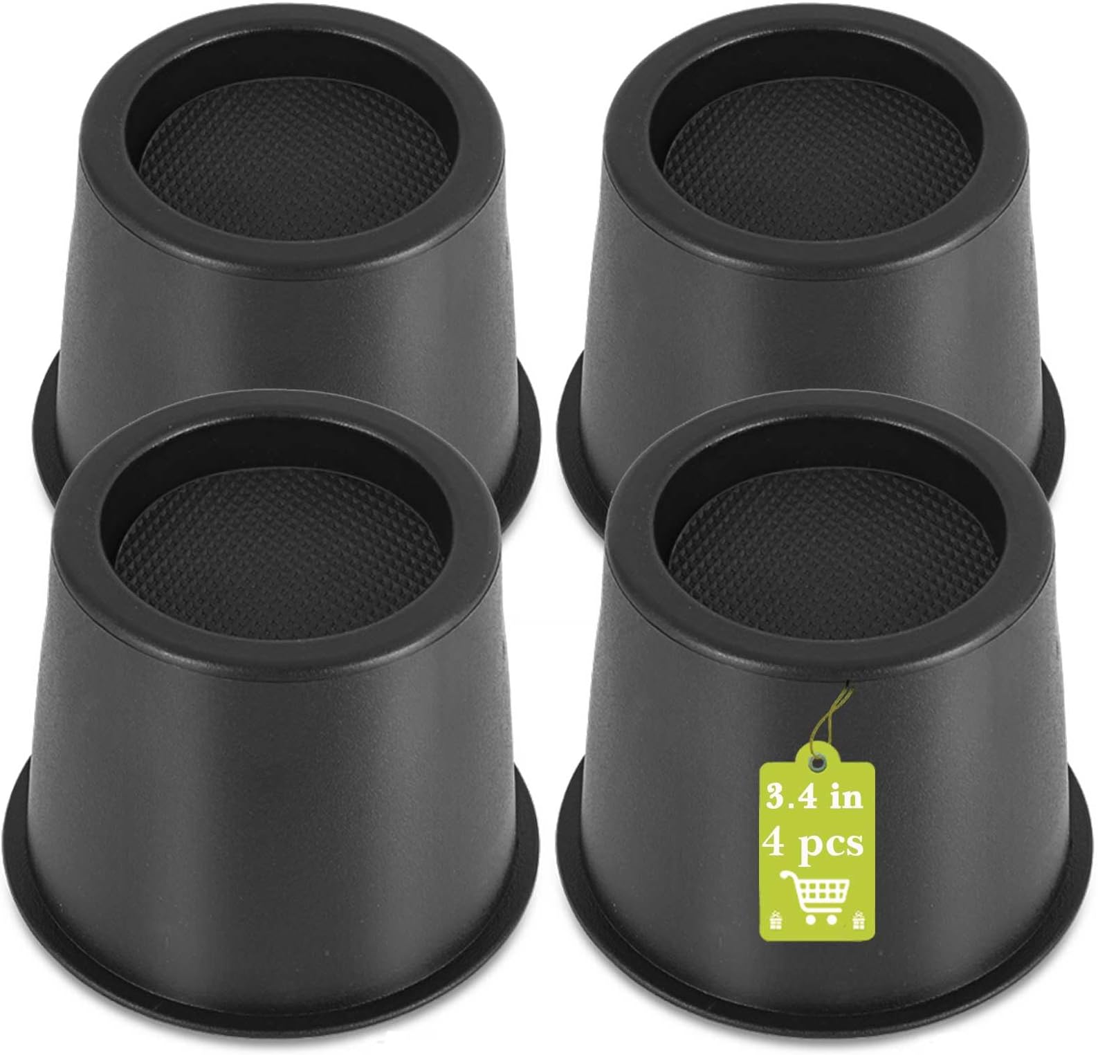 Amazon.com: Prasacco Bed Risers 4 Inch Heavy Duty Bed Risers Furniture ...