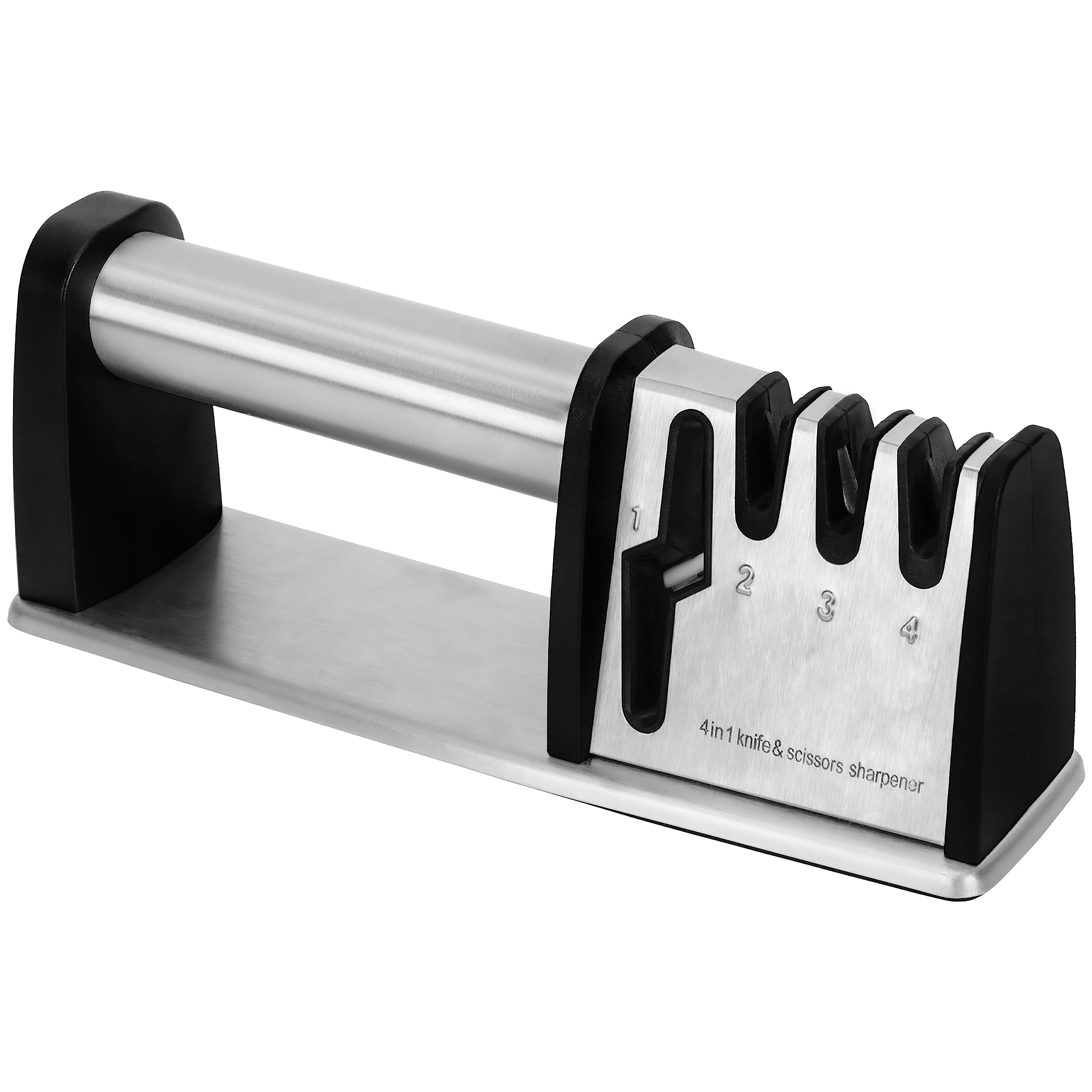 Belle Vous 4-in-1 Manual Knife Sharpener - 4 Stage Manual Sharpener ...