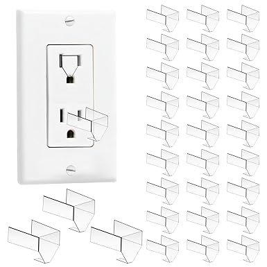 Loose Outlet Plug Fix,30PCS Outlet Tightener Insert,Wall Socket Fixer ...