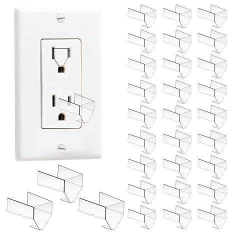 Loose Outlet Plug Fix,30PCS Outlet Tightener Insert,Wall Socket Fixer ...
