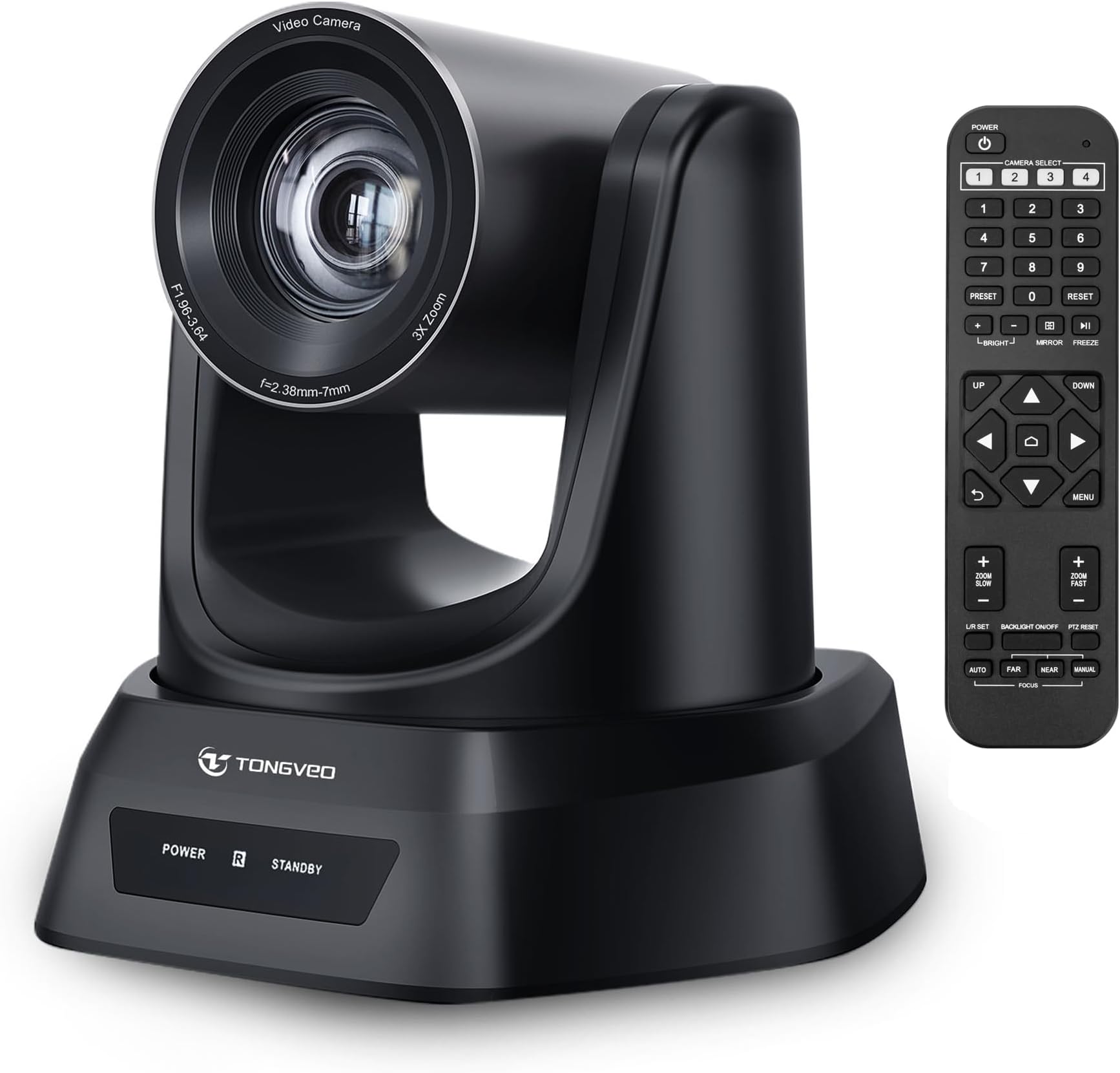 Amazon.com: TONGVEO 3X Optical Zoom PTZ Camera HDMI USB 3.0 1080P 60fps ...