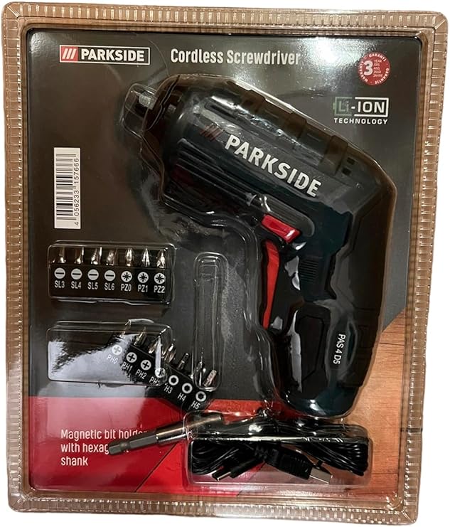 Parkside Cordless Screw Drivers Rechargeable Electric Hand Drill with ...