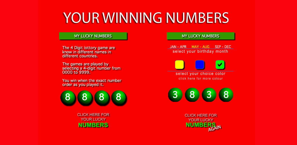 My Lucky 4D Numbers - App on Amazon Appstore