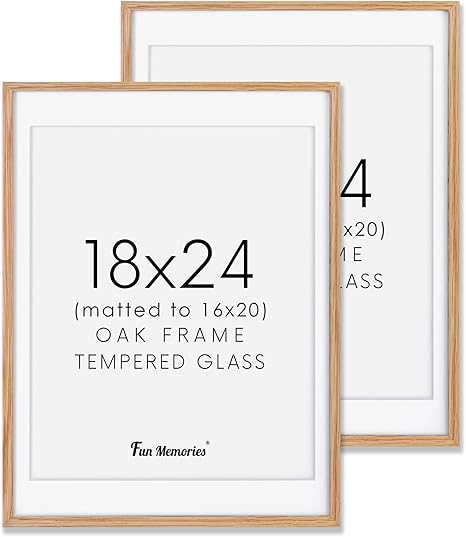 Amazon.com - Fun Memories 18x24 Picture Frame, 2 Pack 18 x 24 Wood ...