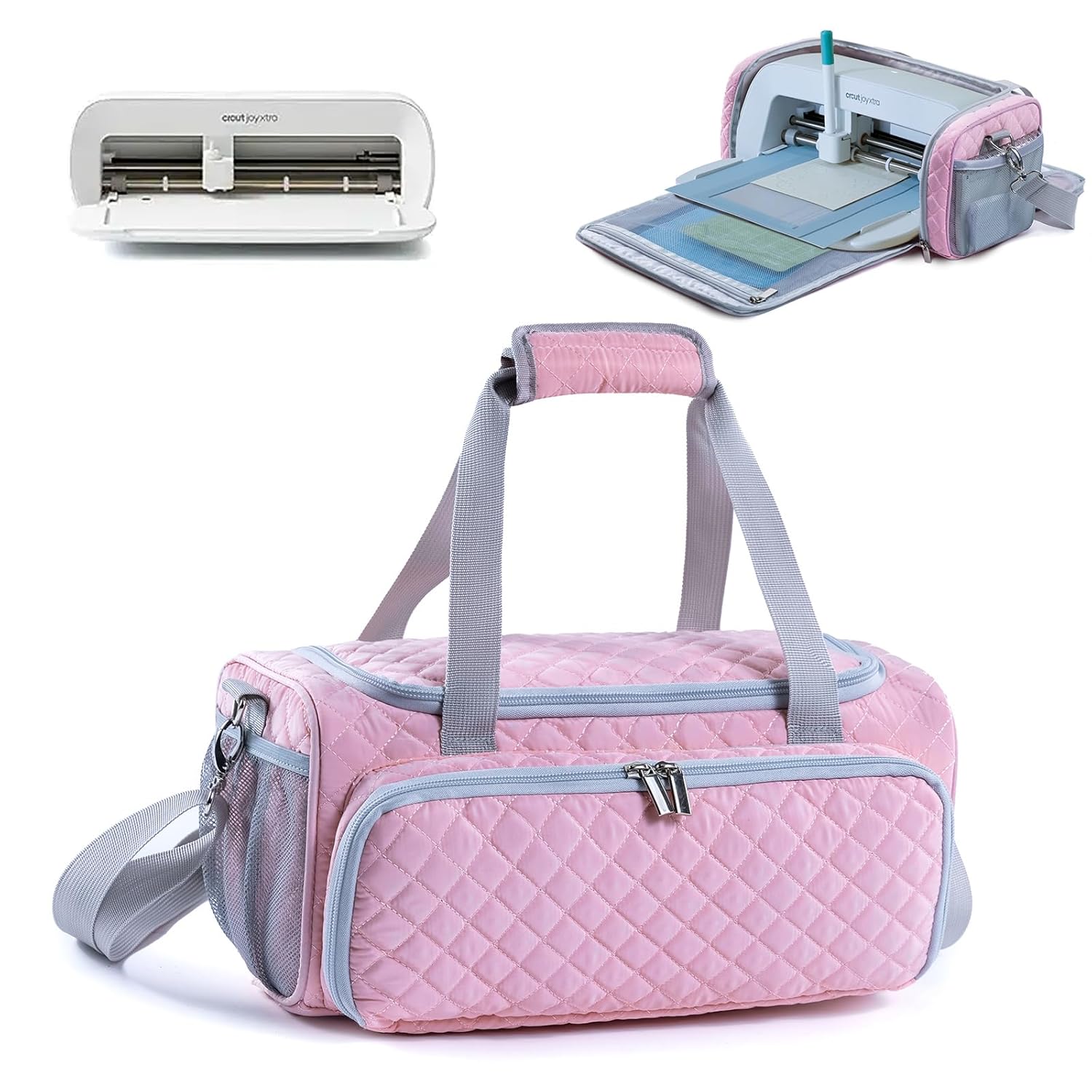 Amazon.com: AMOIGEE Carrying Case for Cricut Joy Xtra, Joy Extra Bag, Full Open Case with ...