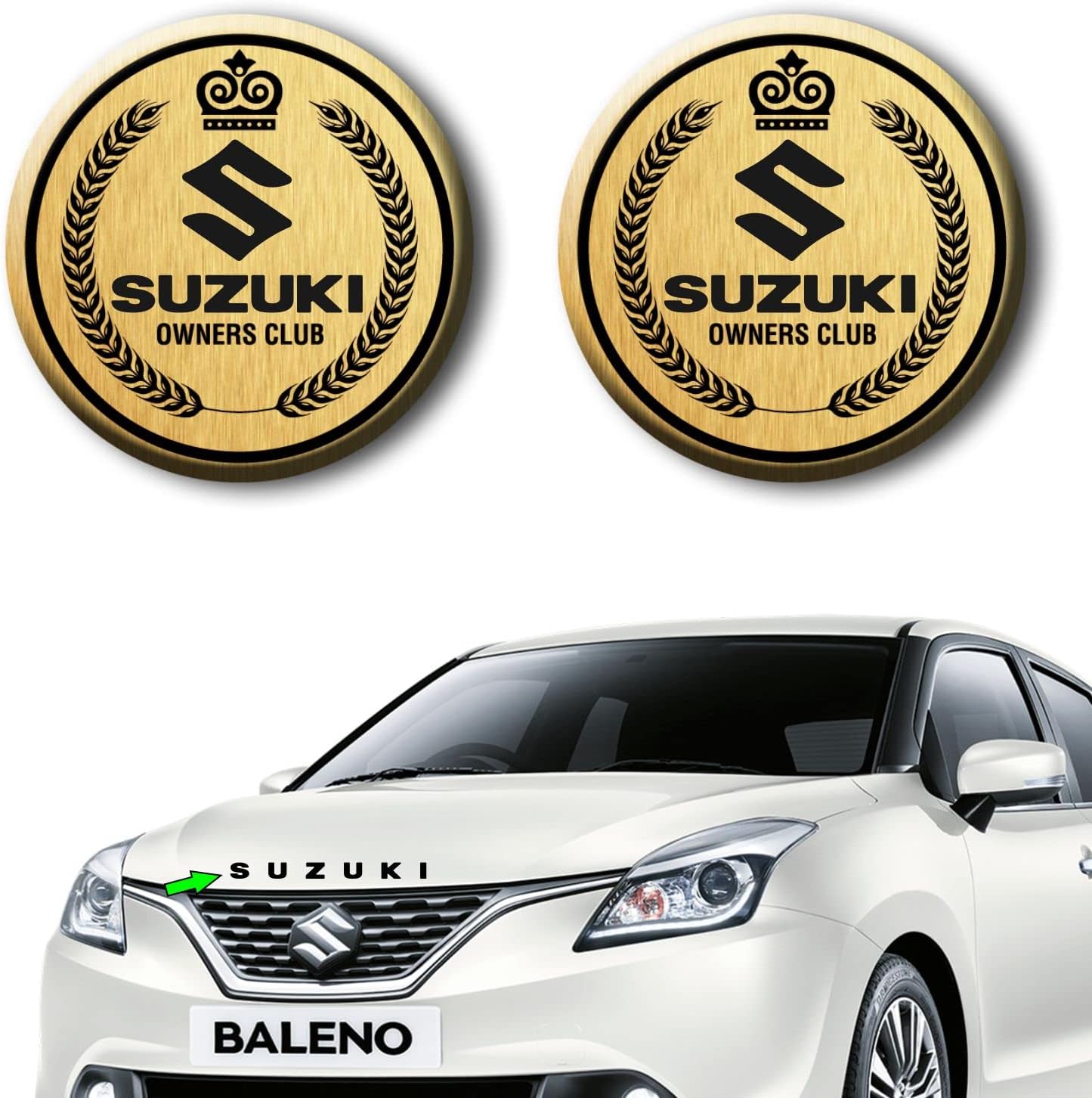 Owners Club Badge Sticker for Suzuki Cars, Metal (2) : Amazon.in: Car ...