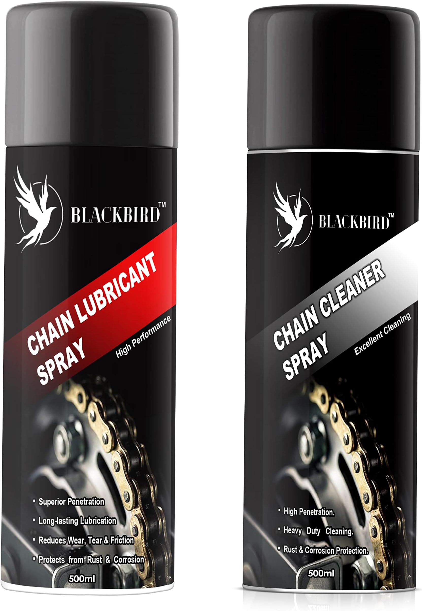 BLACKBIRD Bike Chain Lube Spray 500 ML Chain Lubricant | Chain Spray ...