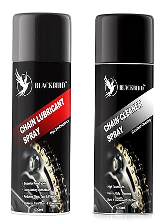 BLACKBIRD Bike Chain Lube and Chain Cleaner Spray 500 ML | Bike Chain ...