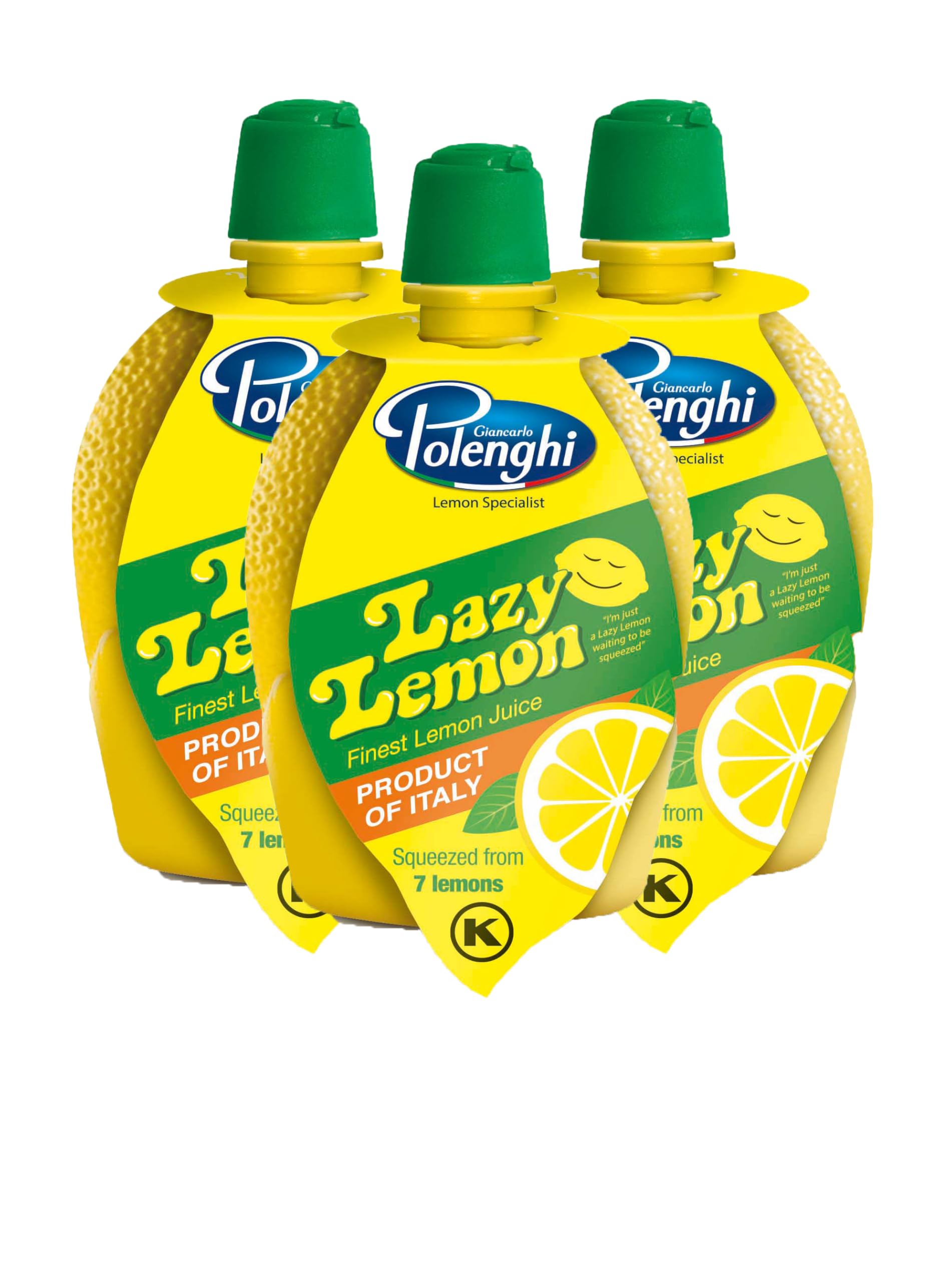Polenghi Lazy Lemon Juice, 100% Italian Lemons 3 x 200ml : Amazon.co.uk ...