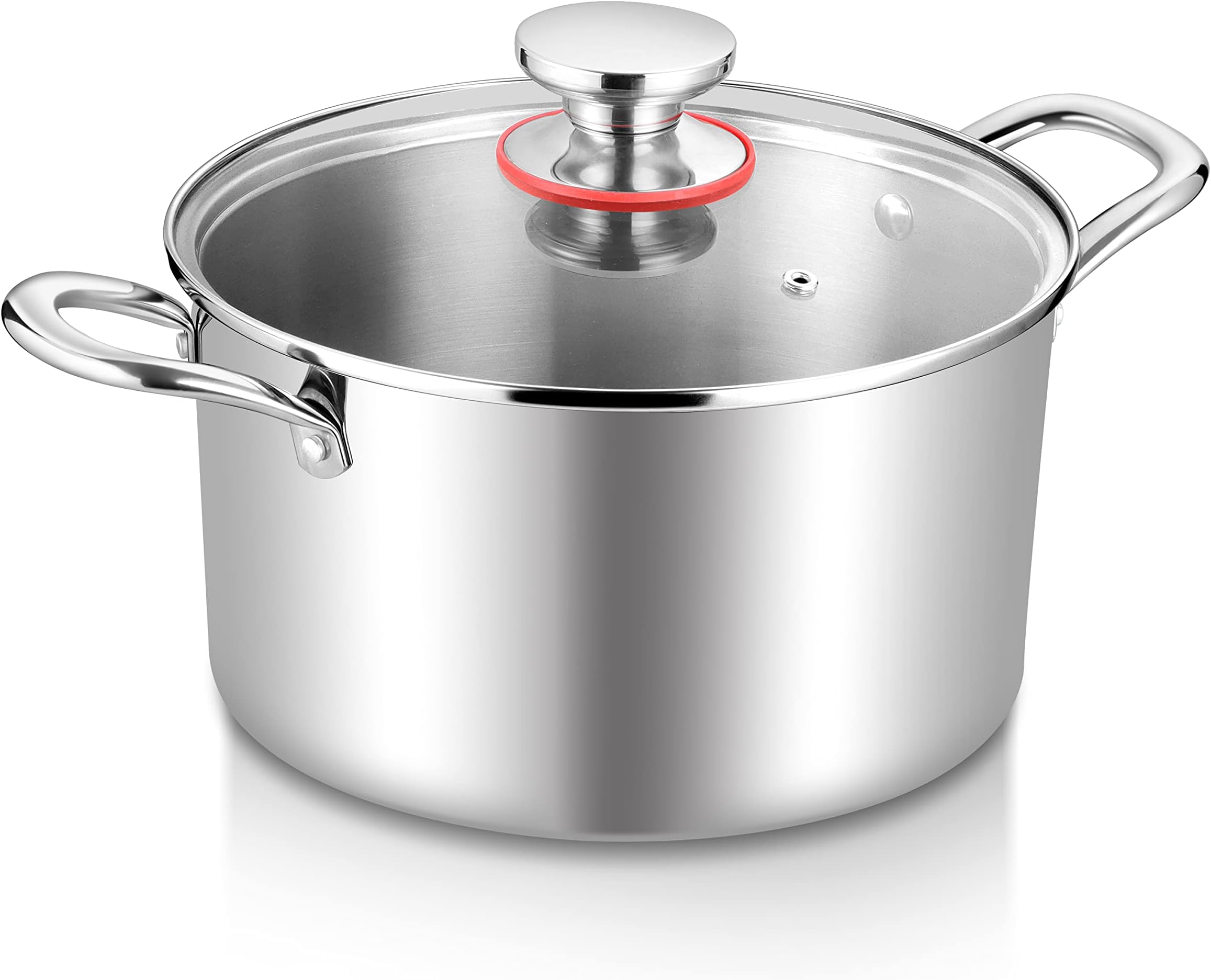 Amazon.com: 5-Quart Stainless Steel Stock Pot - Food Grade Stainless ...