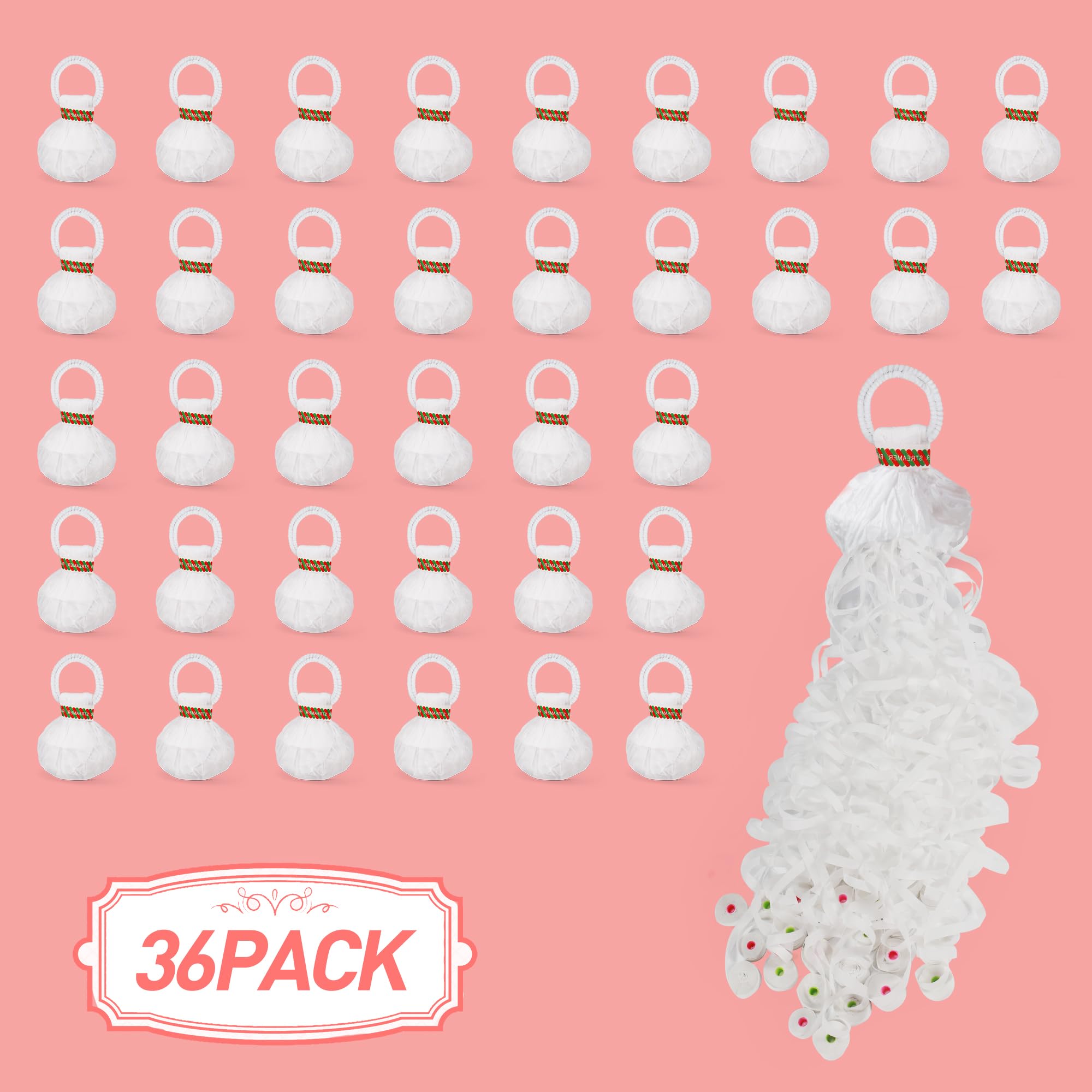 Snapklik.com : 36Pack No Mess Party Poppers,Streamers Poppers Party ...