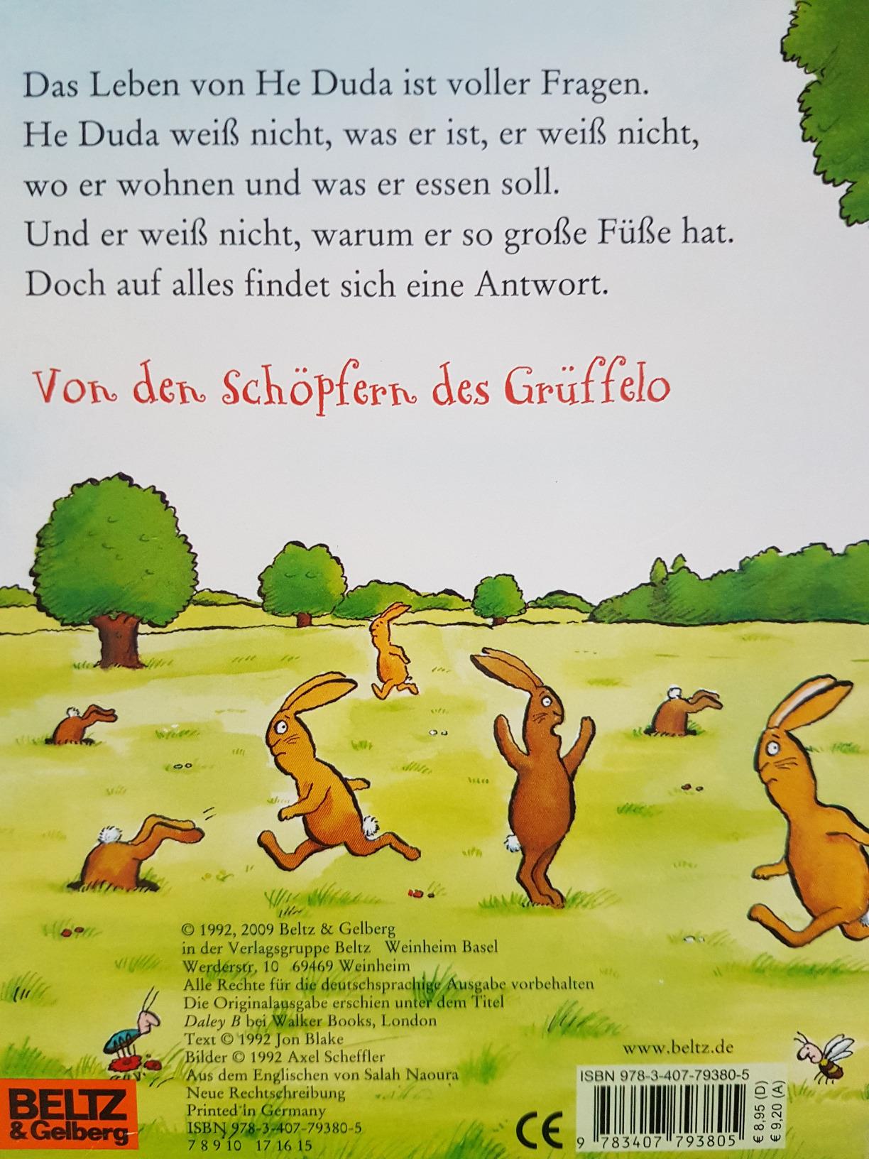 He Duda: Vierfarbiges Pappbilderbuch : Blake, Jon, Scheffler, Axel ...