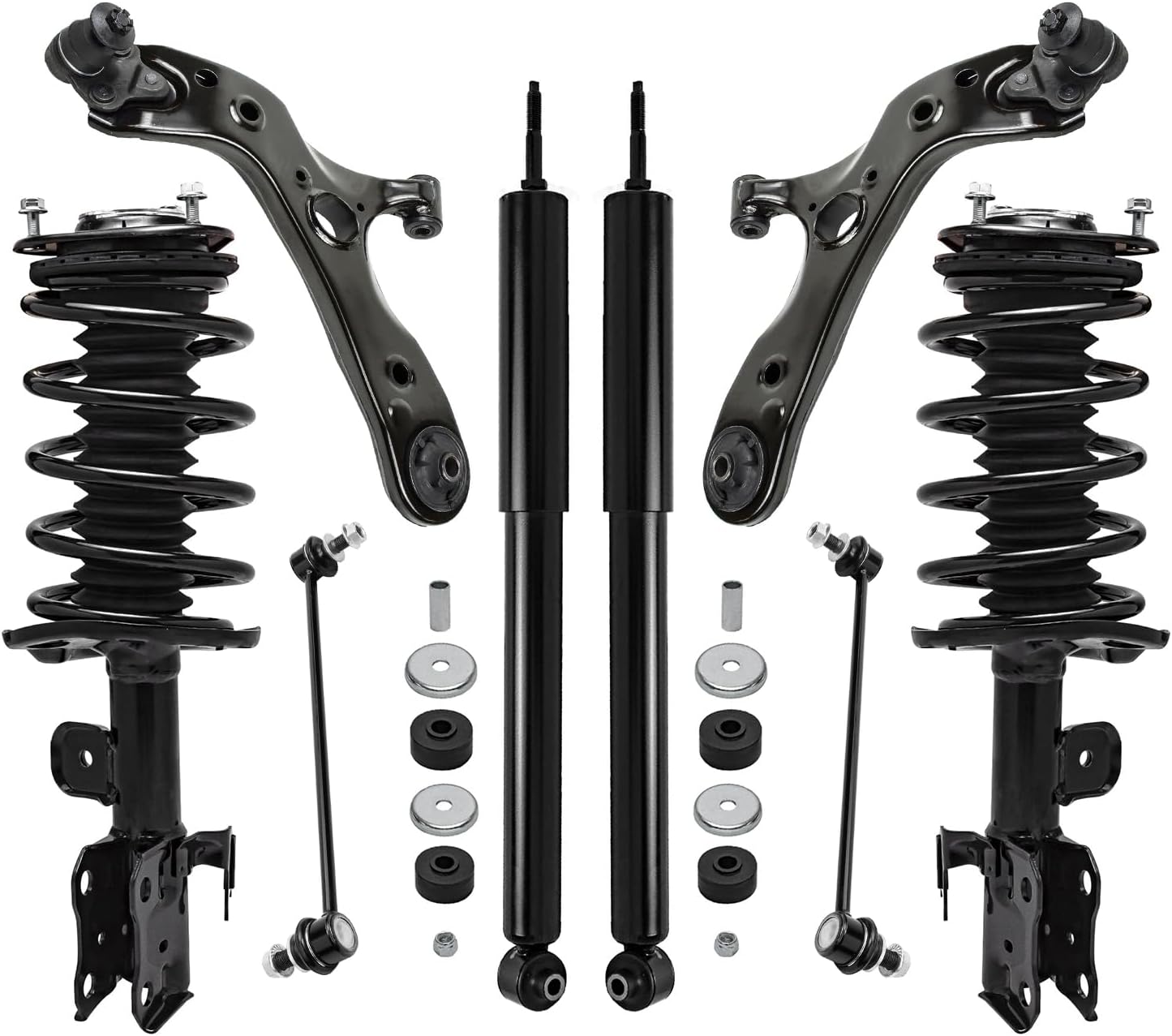 Amazon.com: Detroit Axle - Front Struts Kit for 2010-2015 Toyota Prius ...