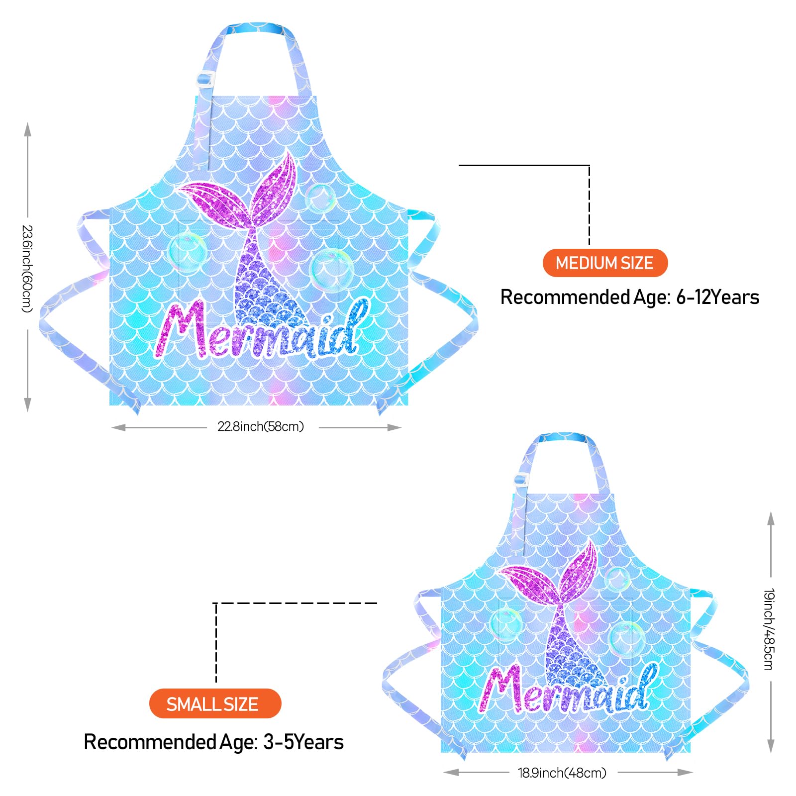 Snapklik.com : Kids Apron And Chef Hat Set, Child Aprons For Cooking ...