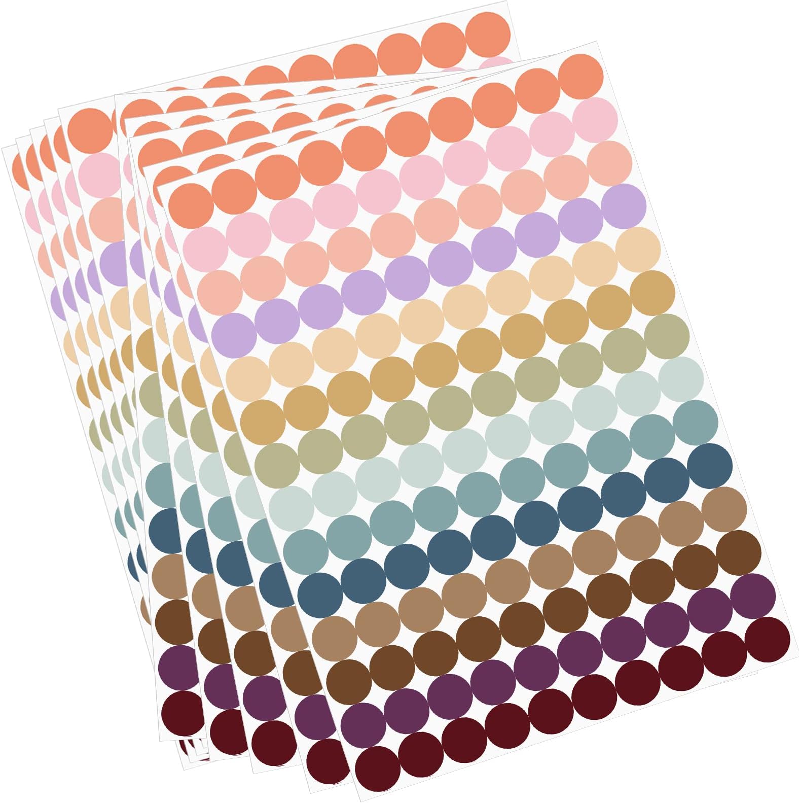 Amazon.com : 2800 Pieces 10 Color Coding Labels Rectangle Colored ...