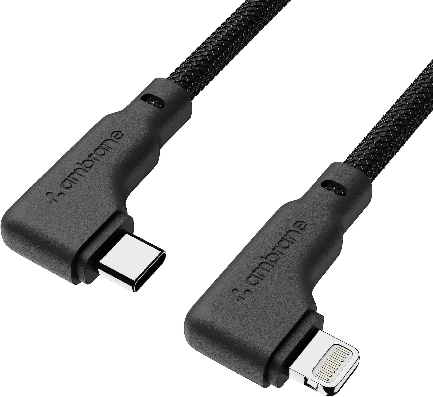 Ambrane Type-C To Lightning Cable, 22.5W Fast Charging, L Shape for ...