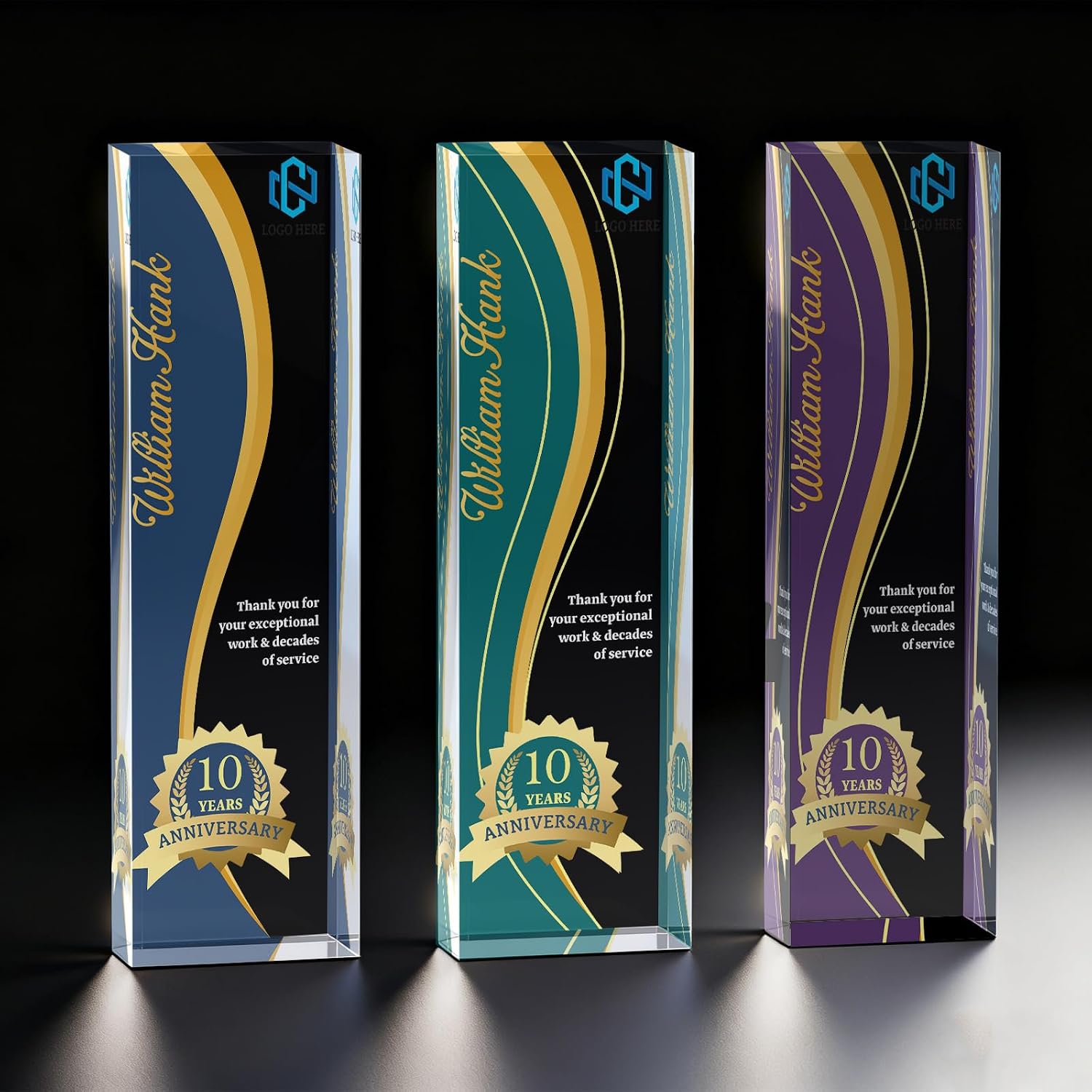 Amazon.com : Personalized Trophy Award for Employee Recognition and ...