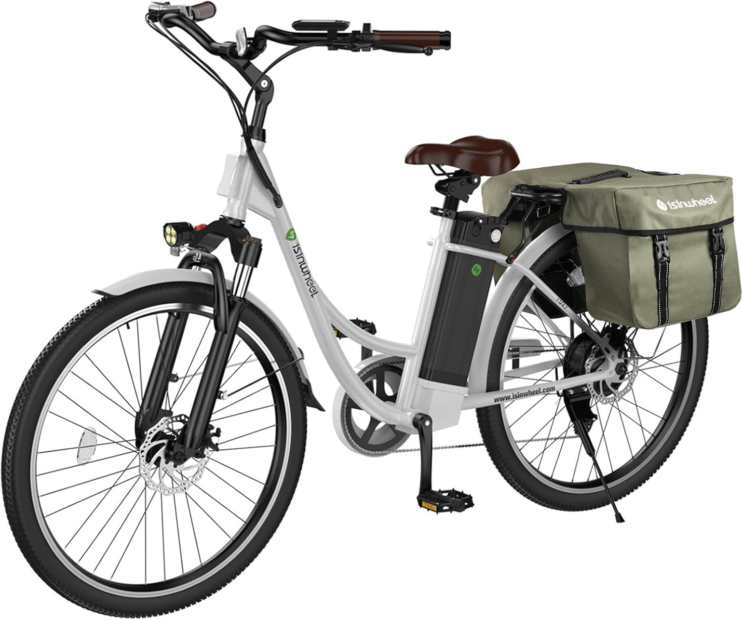 isinwheel U2 Electric Bike for Adults, 26" 500W Peak Ebike Upto 90km ...