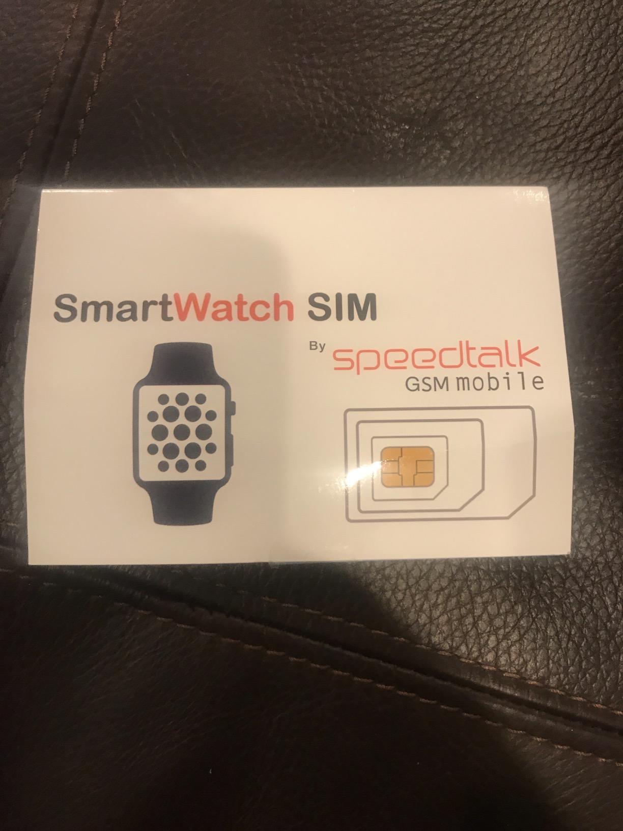 Amazon.com: SpeedTalk Mobile $18 Smart Watch SIM Card for 4G GSM ...