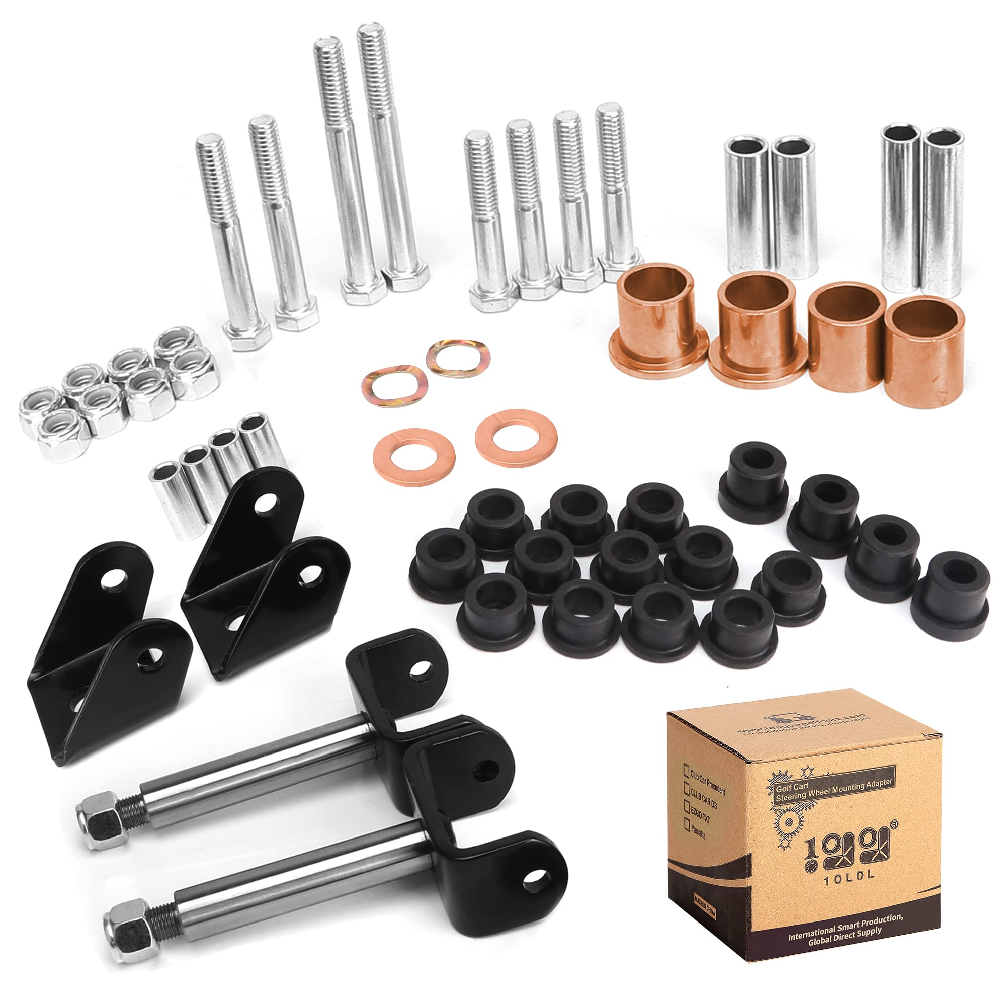 Snapklik.com : Deluxe Golf Cart Front King Pin Repair Kit For Club Car DS Gas & Electric Models ...