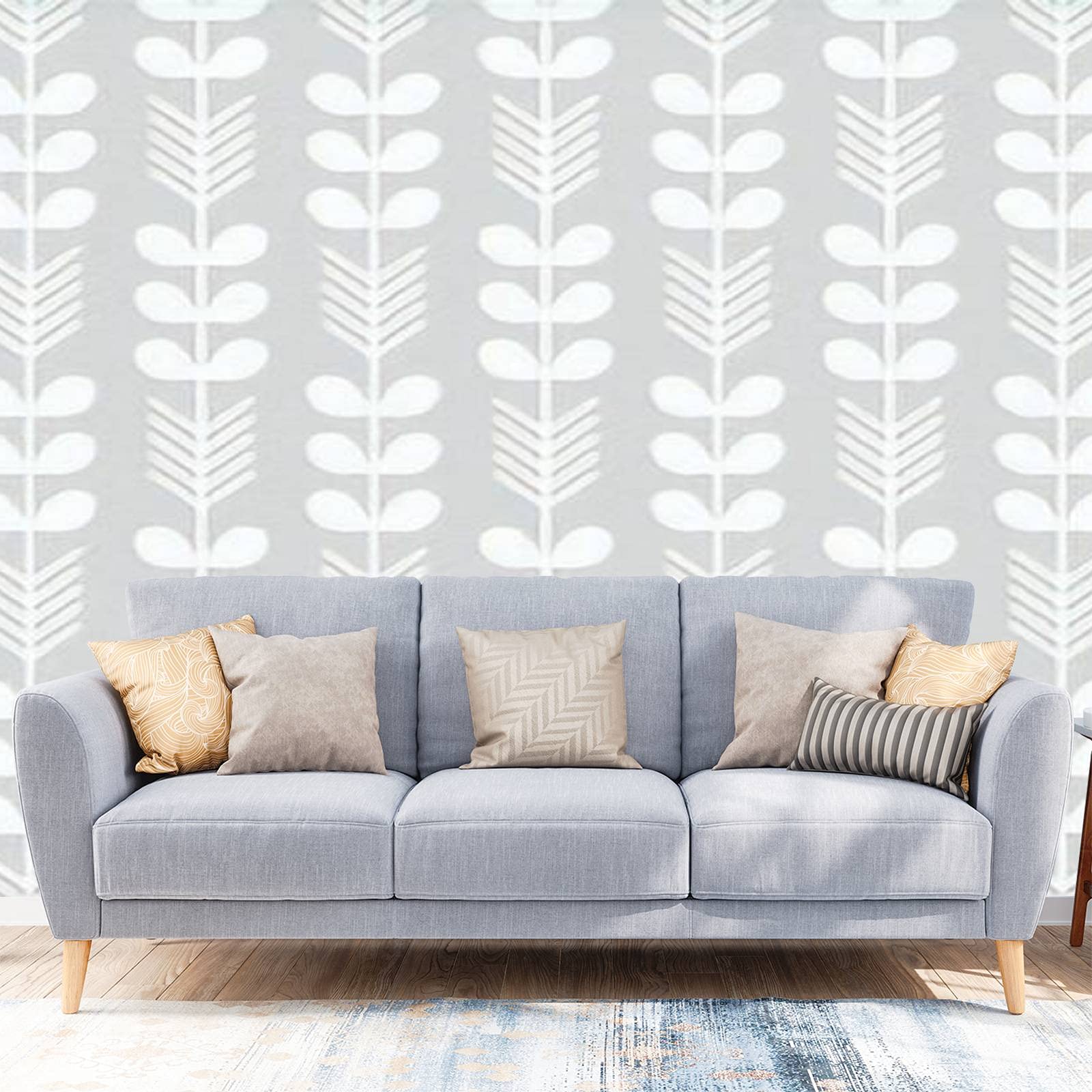 Dining Room With Scandinavian Wallpaper