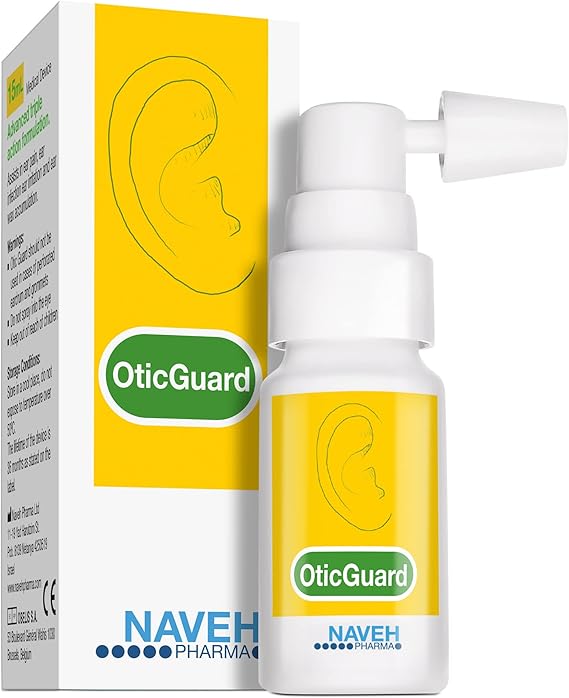 NAVEH PHARMA Otic Guard Natural Ear Spray 3 in 1 Herbal-Oil Blend for ...