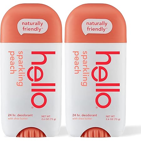 Amazon.com : Hello Peach Aluminum Free Deodorant for Women + Men ...