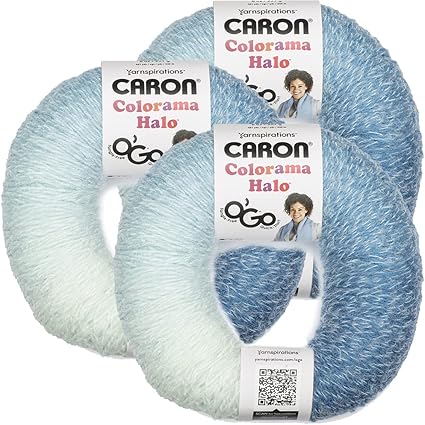 Amazon.com: Caron COLORAMA Halo O'GO Yarn - 3 Pack of 226g/8oz ...
