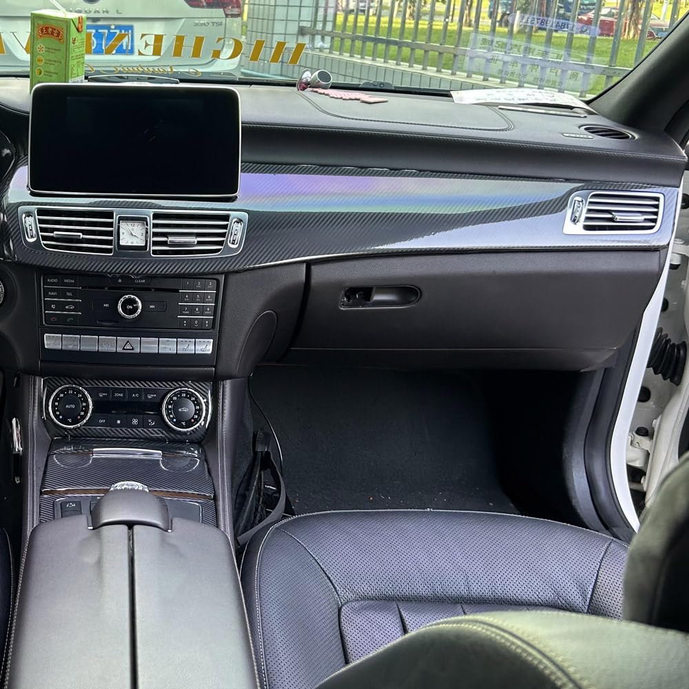 Amazon.com: Carbon Fiber for Mercedes Benz CLS W218 2012-2017 Car Film ...