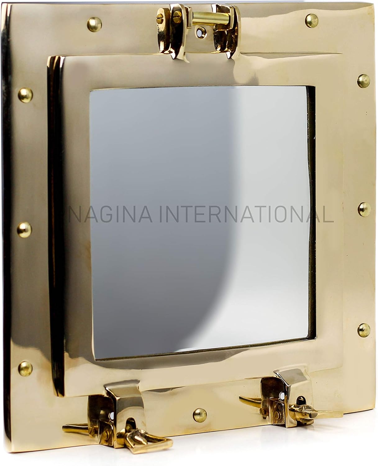Amazon.com: 11.5 Inch Brass Square Porthole Window Nautical Tropical ...