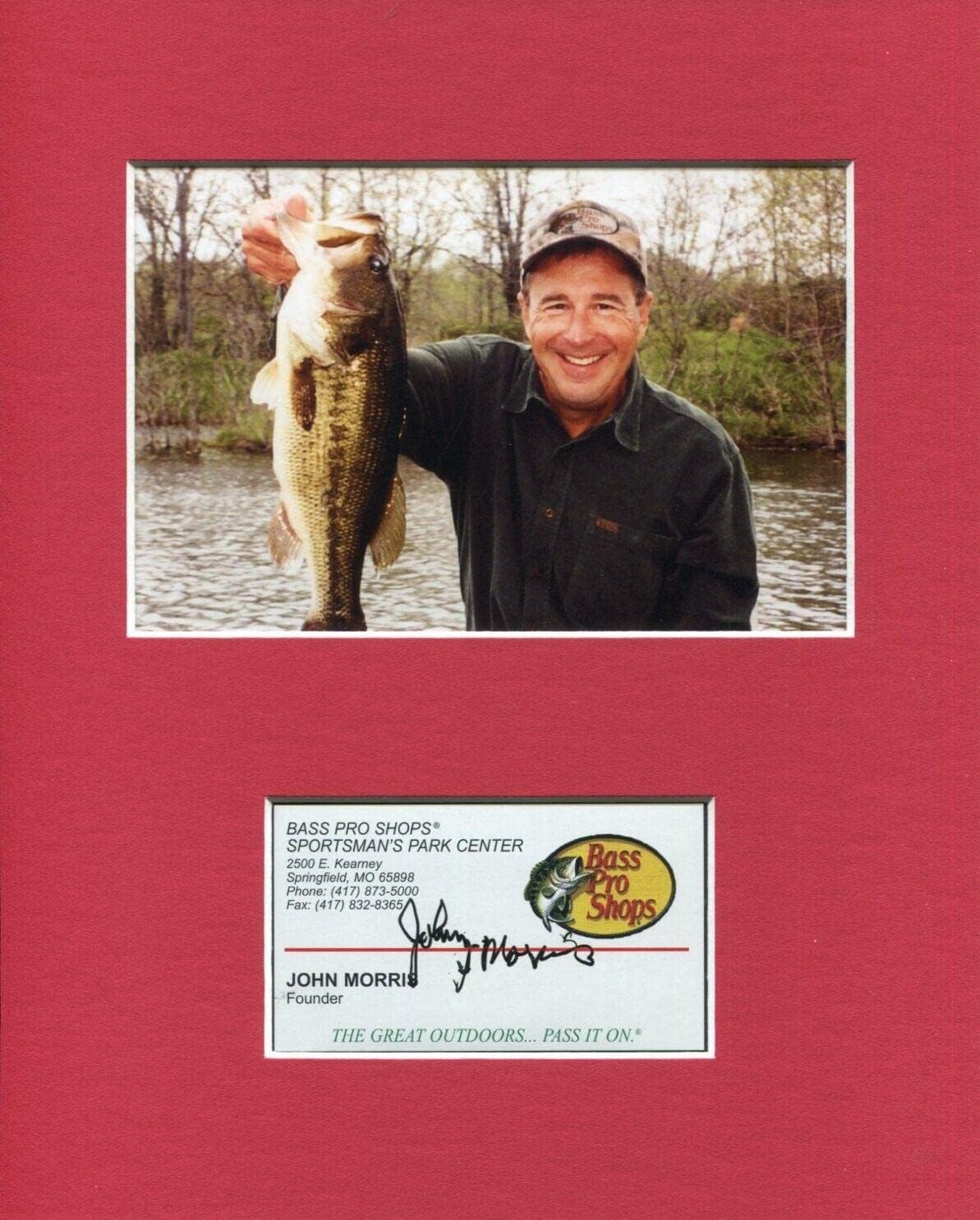 Johnny Morris Bass Pro Shop Founder Signed Autograph Business Card ...
