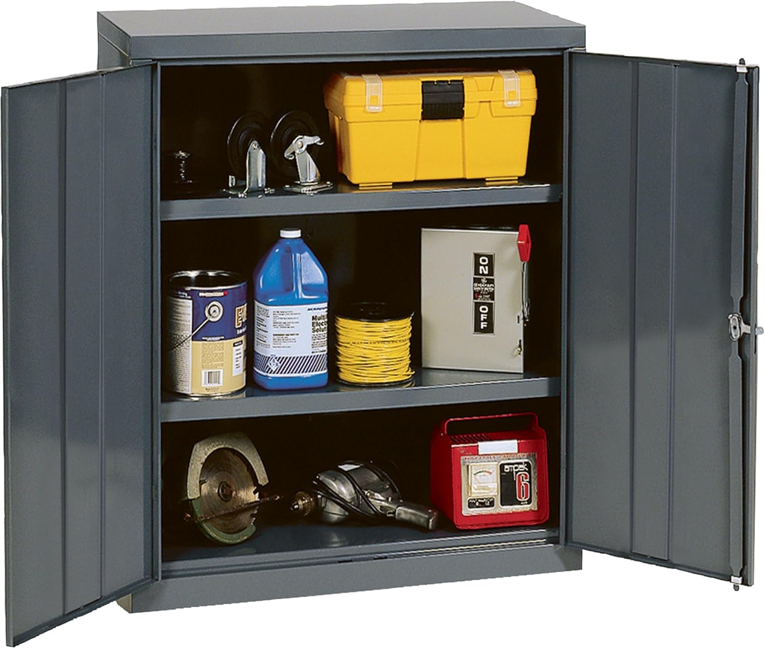 Amazon.com: Edsal Welded Vault Cabinet - 36in.W x 24in.D x 48in.H ...