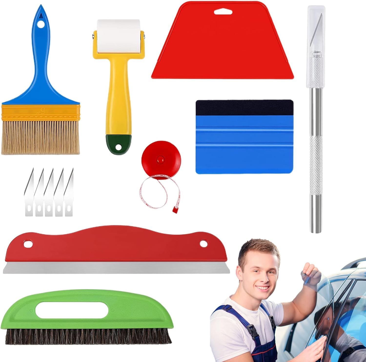 Amazon.com: DELURA Wallpaper Scraper Tool Set - Multi-Purpose Adhesive ...