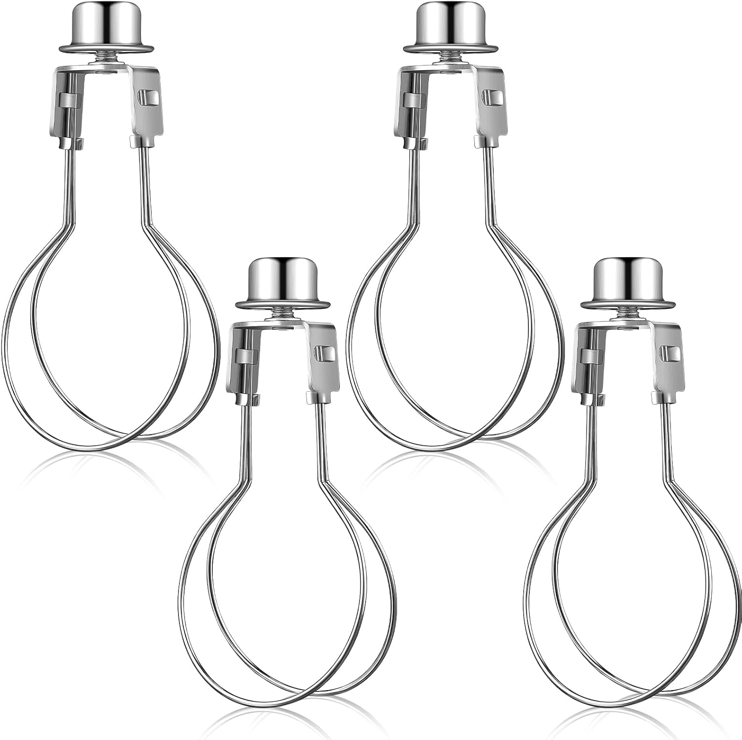 Honoson 4 Pcs Bulb Lamp Shade Light Bulb Clip Adapter Includes Finial ...
