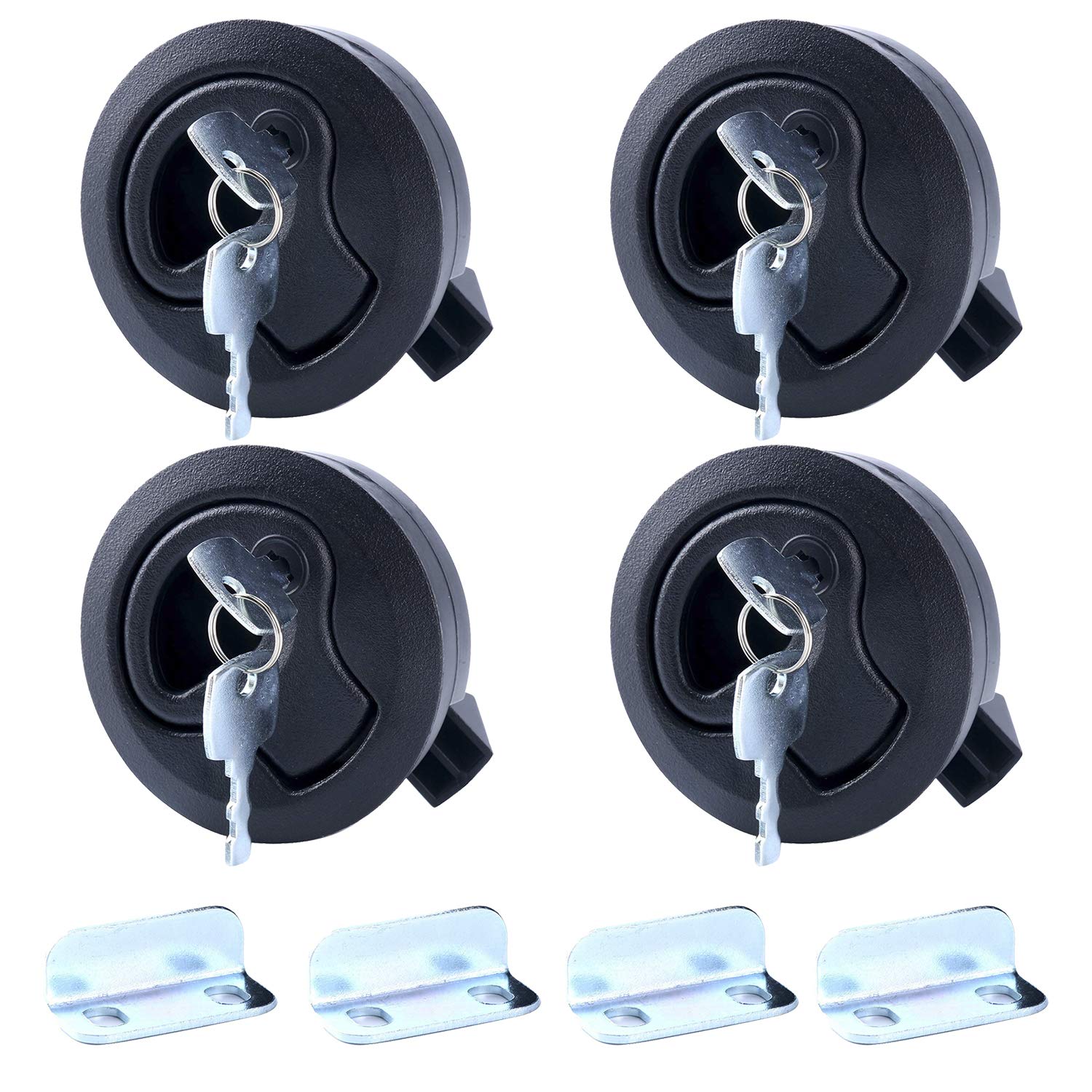 Amazon.com: Amarine Made 2" Flush Pull Slam Latch for Boat Deck Hatch 1 ...