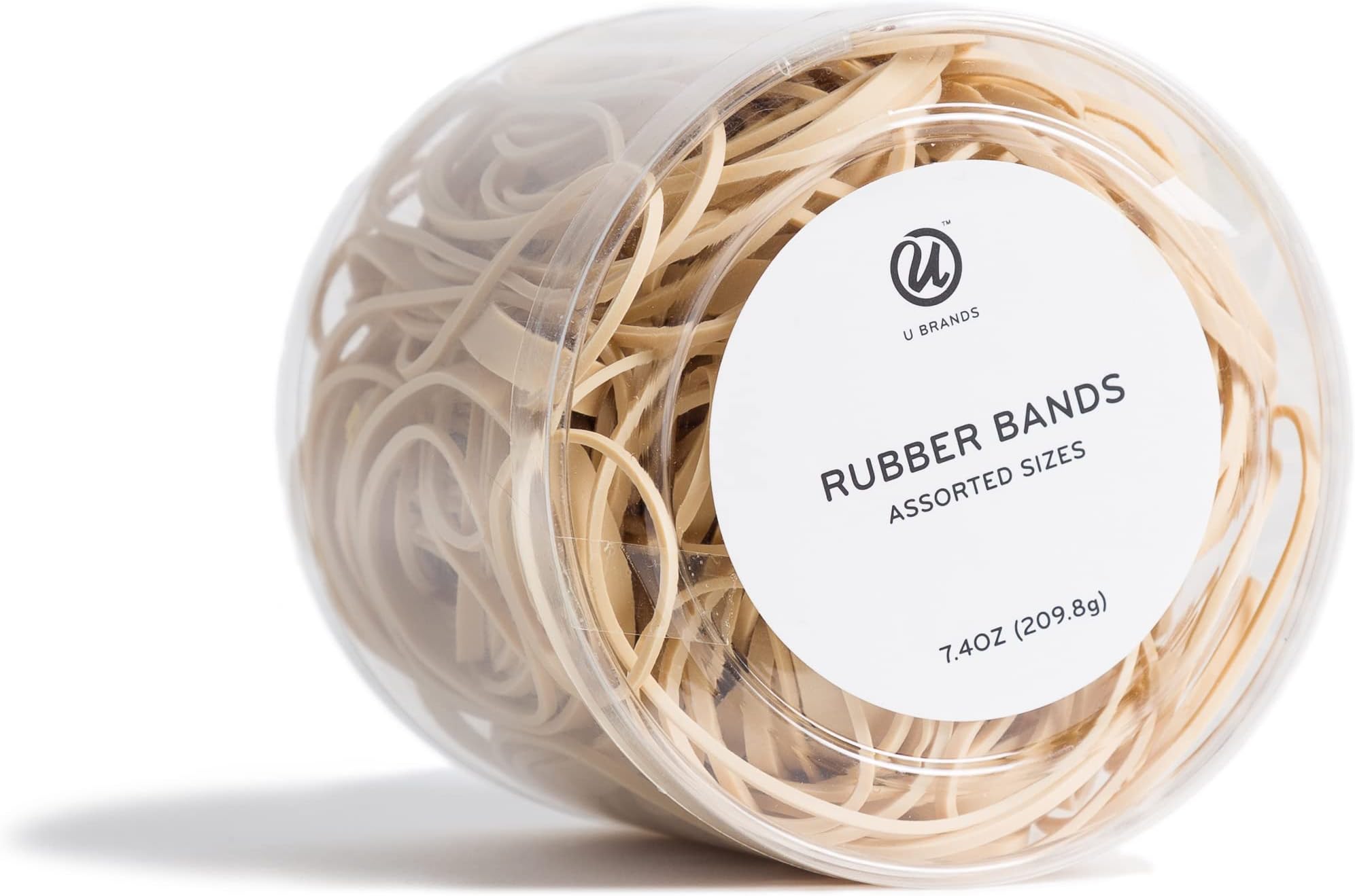 Amazon.com : U Brands Rubber Band Tub, Office Organization Supplies ...