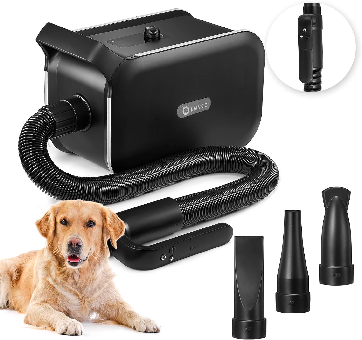 Amazon.com: LMVVC Dog Blower Grooming Dryer with Remote Control Handle ...