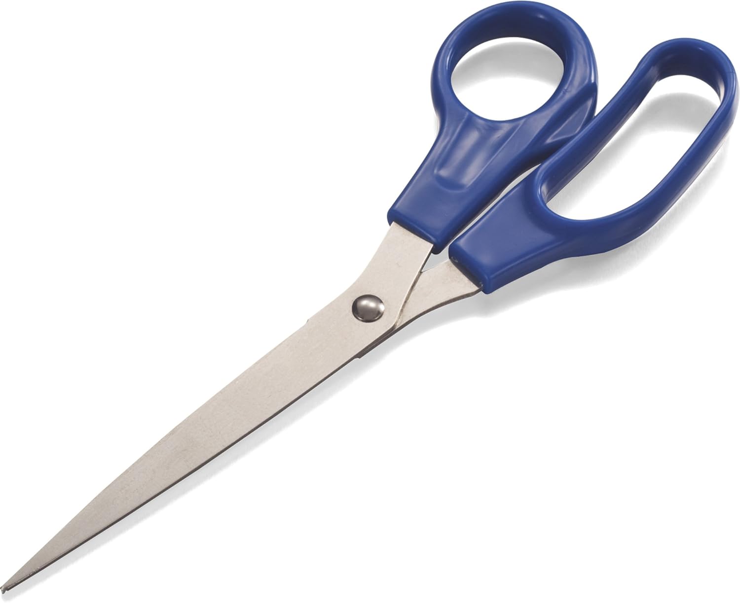Amazon.com : Officemate 8-Inch Straight Stainless Steel Scissors, Blue ...