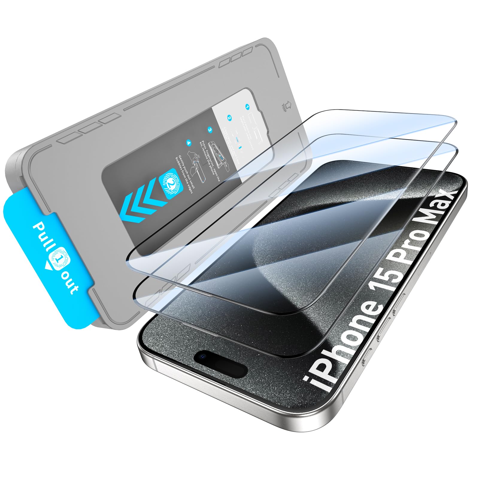 Amazon.com: KUZOOM 2 Pack HD Clear Screen Protector Install kit for ...