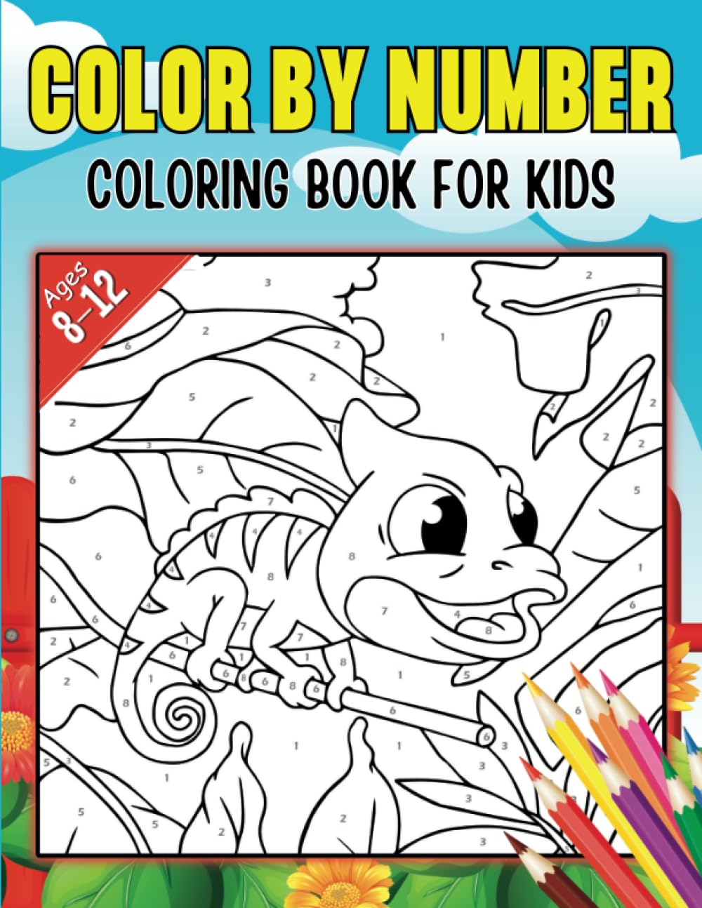 Color By Number Coloring Book For Kids Ages 8-12: Large Print Animals ...