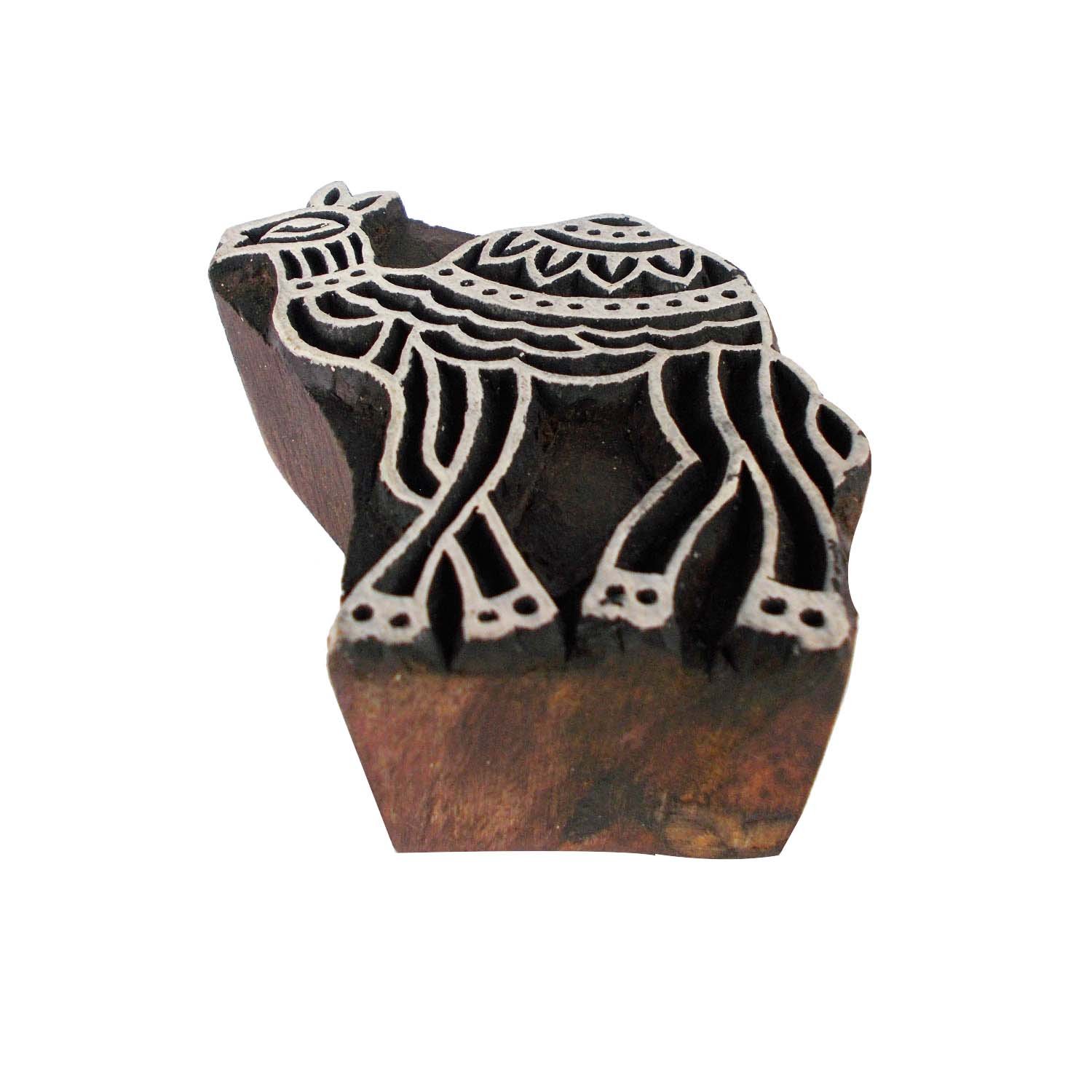 Snapklik.com : Indian Camel Pattern Handmade Wooden Textile Printing ...