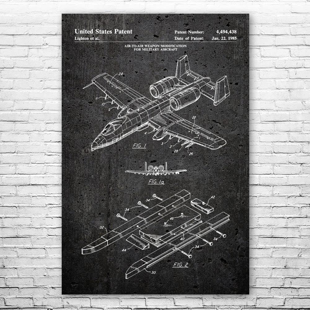 Amazon.com: A10 Warthog Poster Print (18x24) Veteran Gift, Military ...